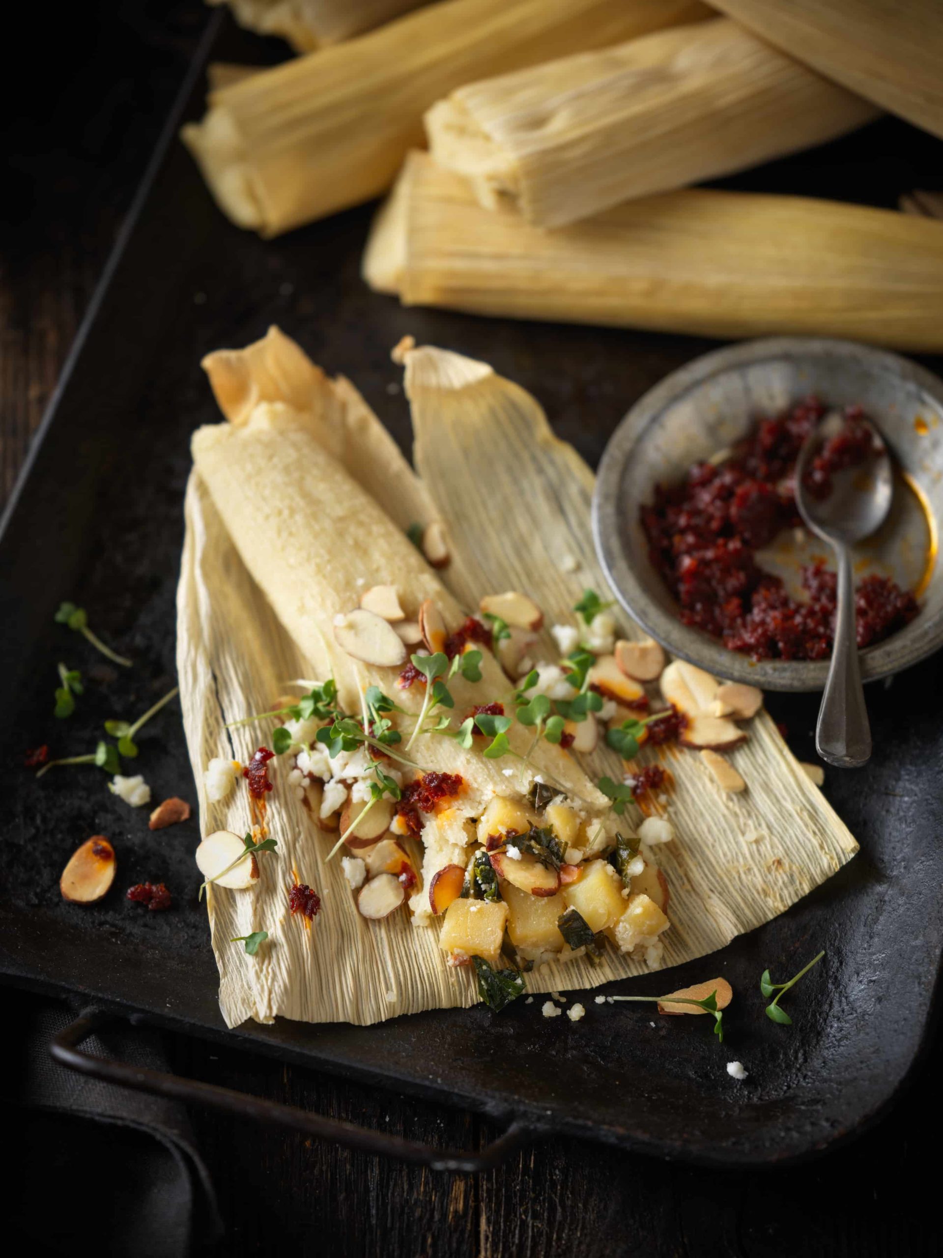 Potato Recipes | North African Tamales with Collard Greens, Potatoes ...