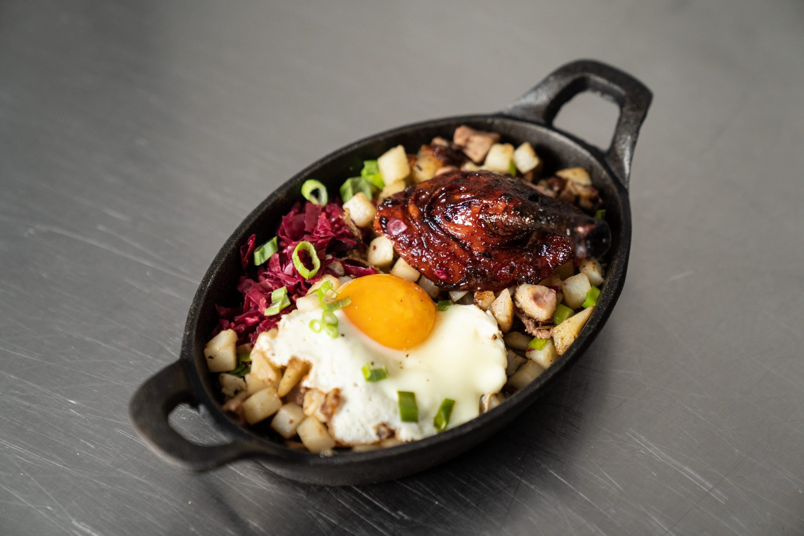 Pulled Peking Duck | Breakfast | Bibimbap | Scallio Eggs | Potato Hash