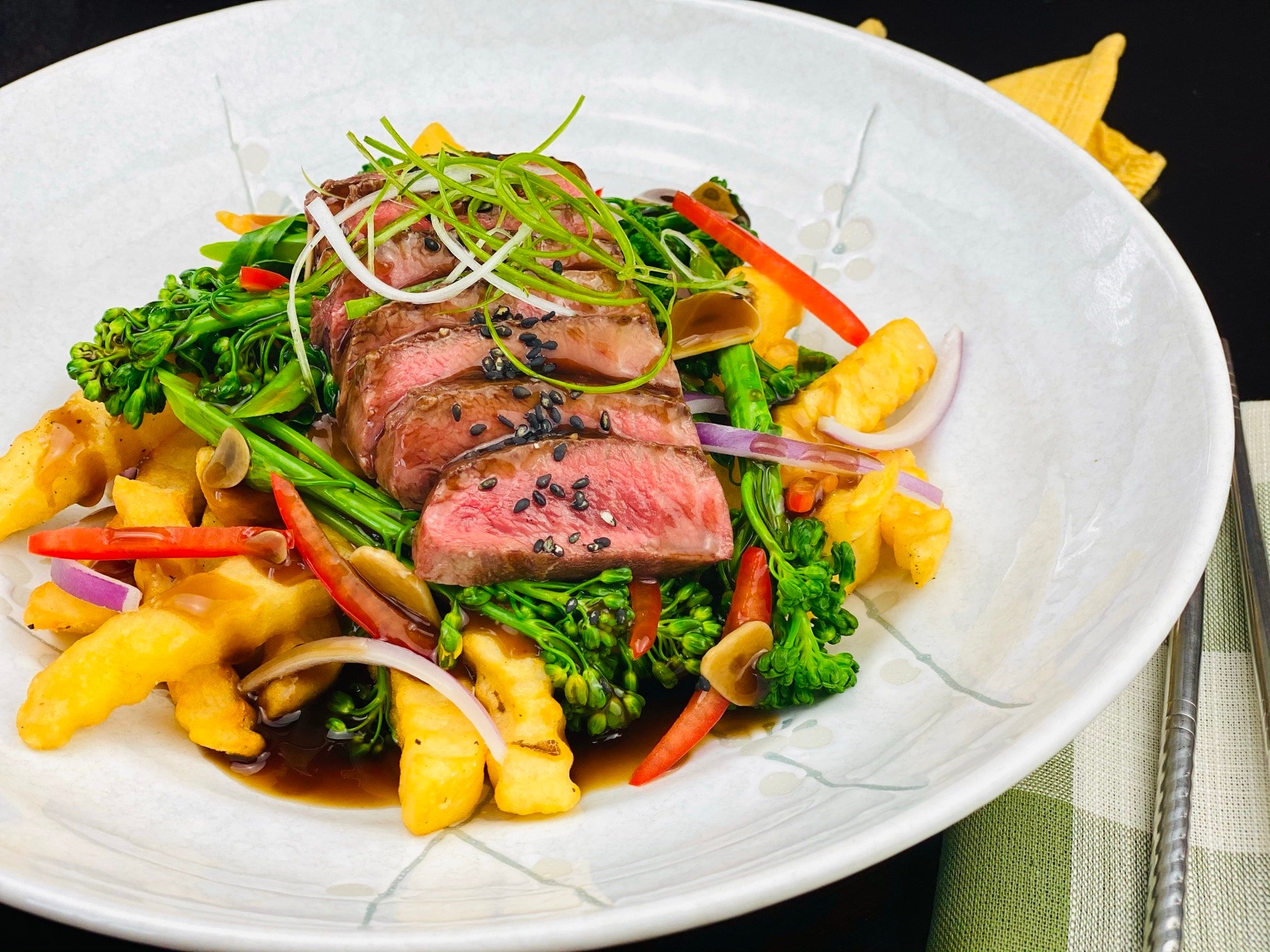 Beef and Broccoli Loaded Fries | Beef and Broccoli Recipe | Loaded Fries