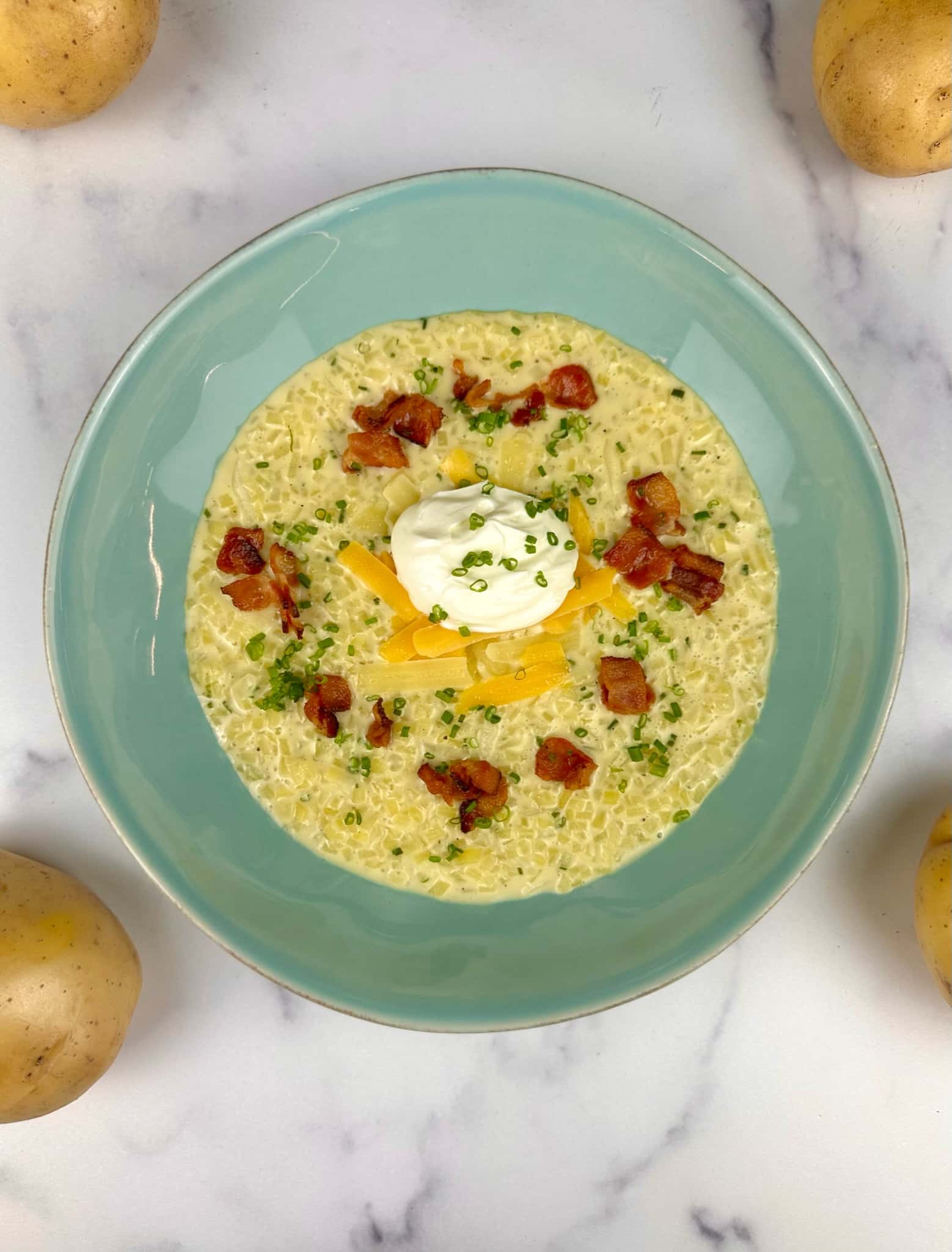 Loaded Baked Potato Risotto - Potato Goodness