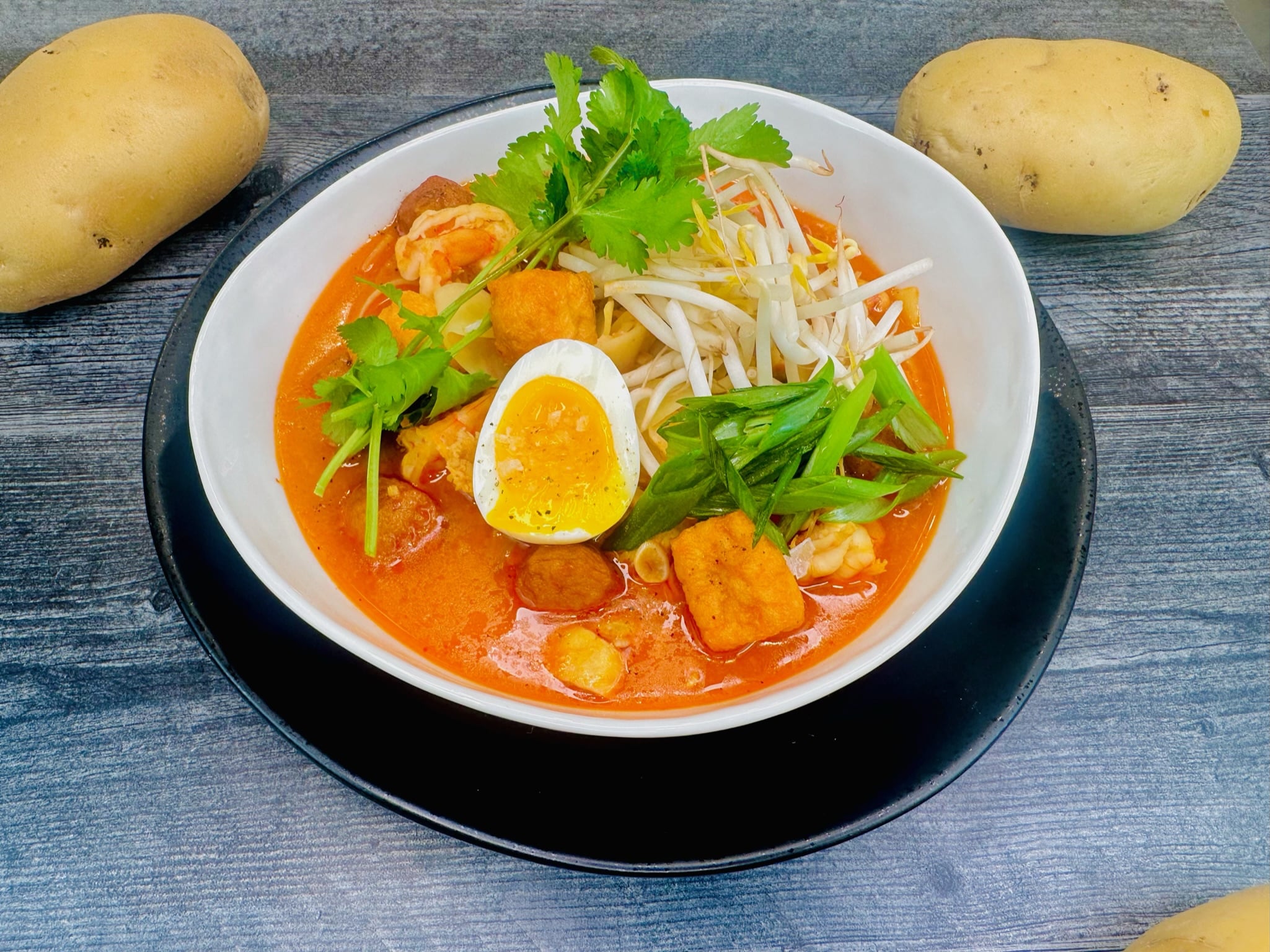 Fresh Potato Noodle Laksa - Potato Goodness