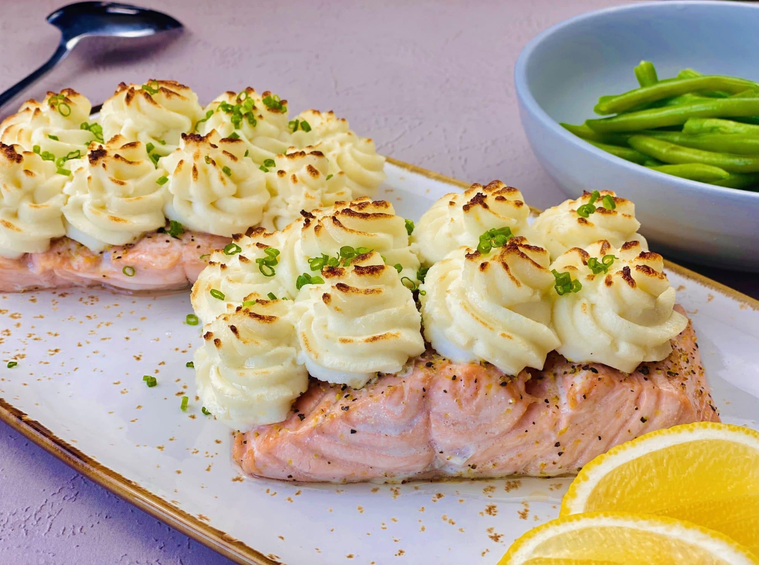 Potato Crusted Lemon Pepper Salmon - Potato Goodness