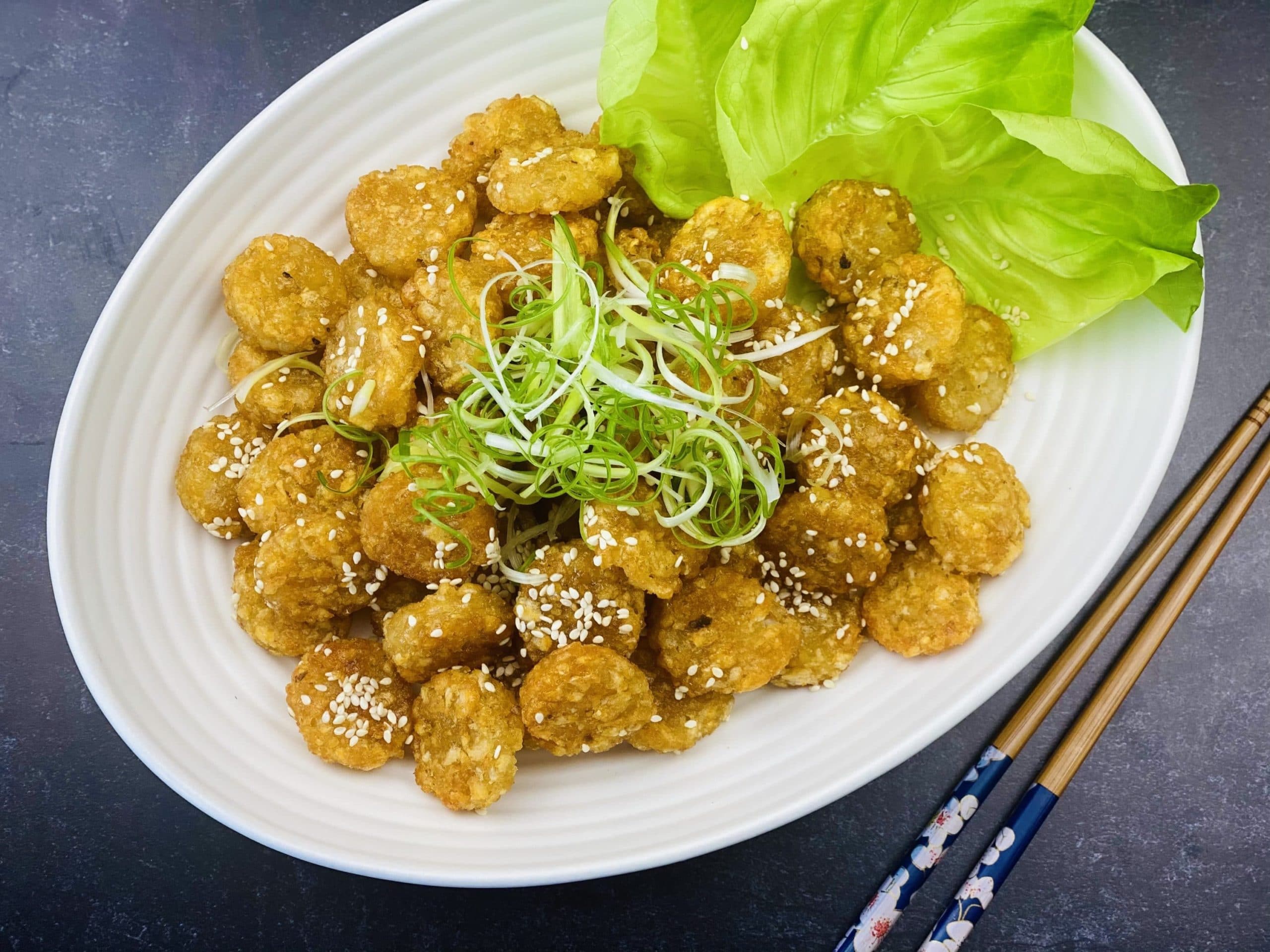 Miso Honey Glazed Hash Brown Bites - Potato Goodness
