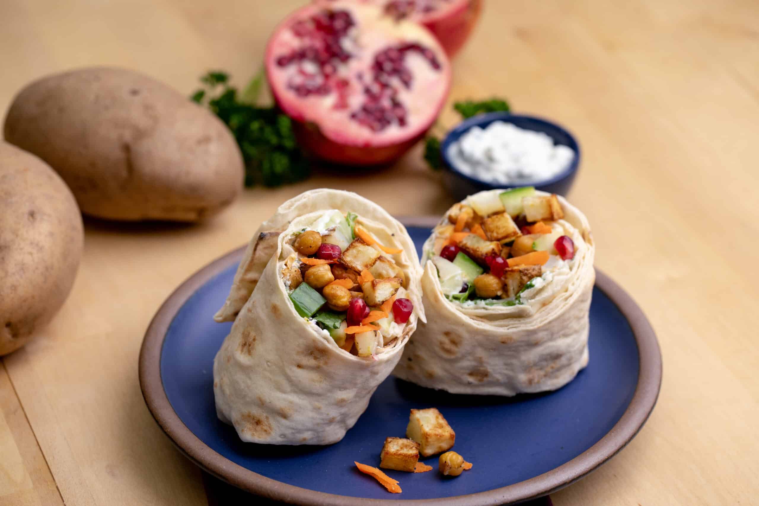 Moroccan-Inspired Potato Wrap - Potato Goodness