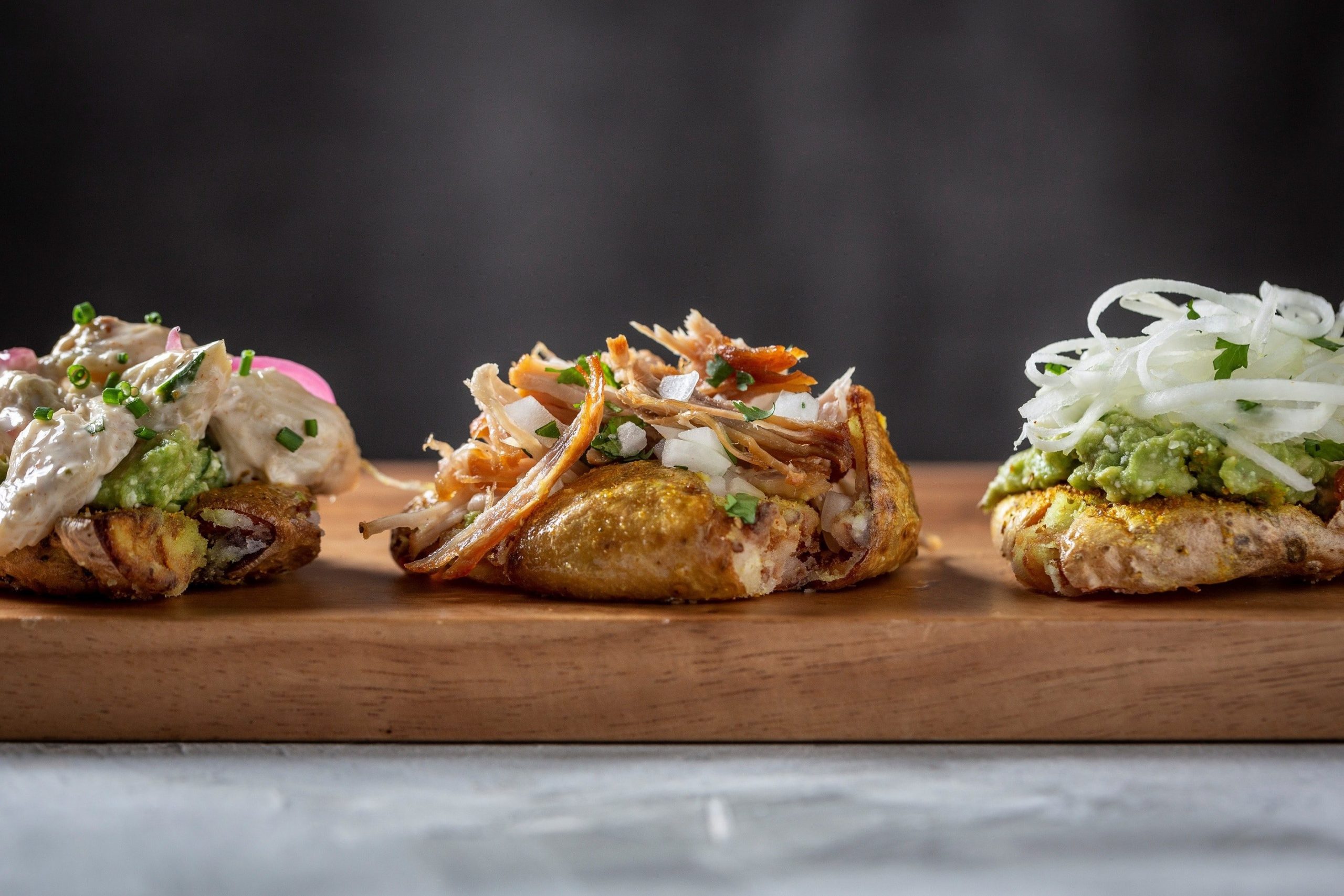 Loaded Potato Tostones - Potato Goodness