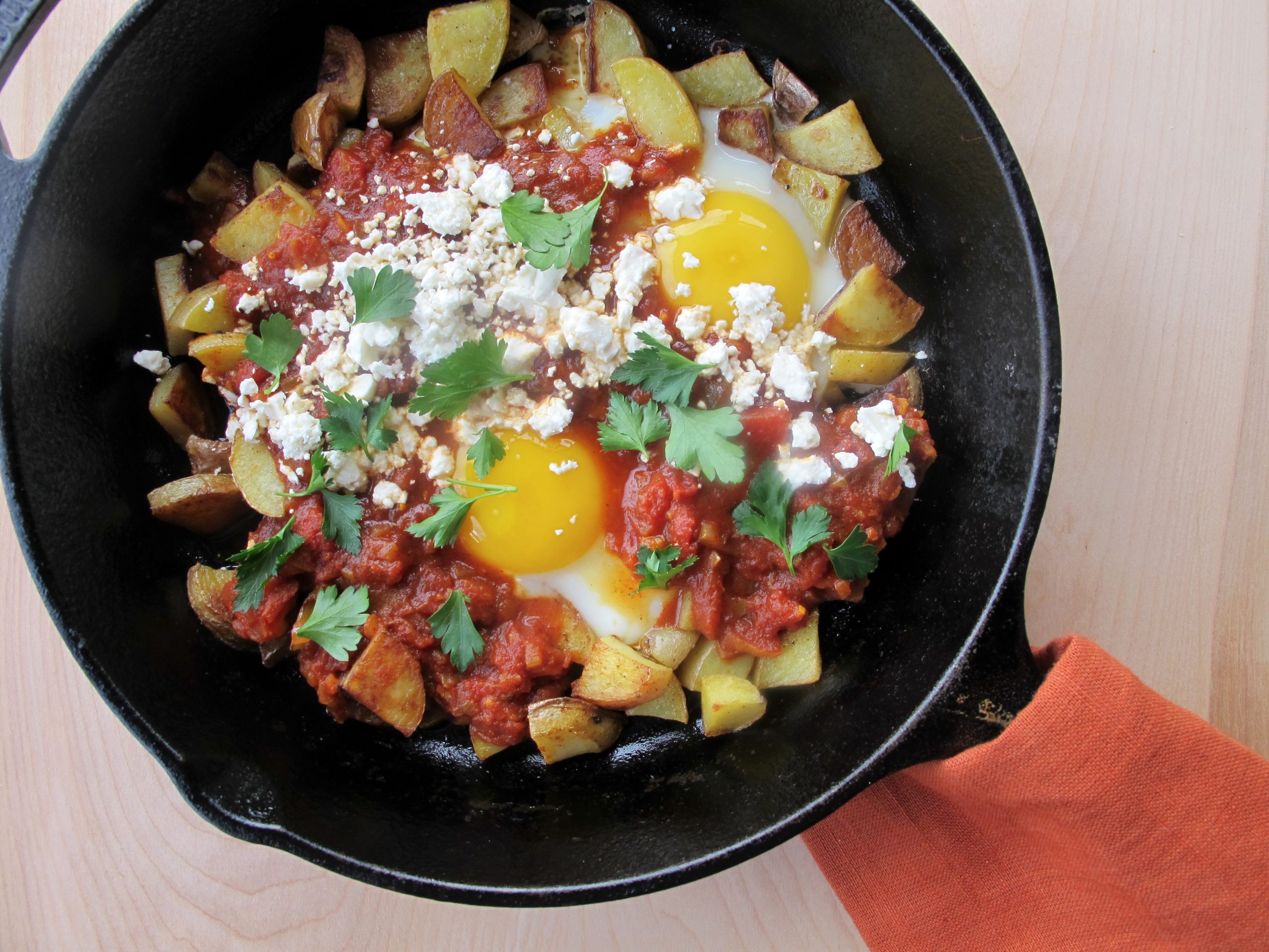 Skillet Potatoes with Eggs