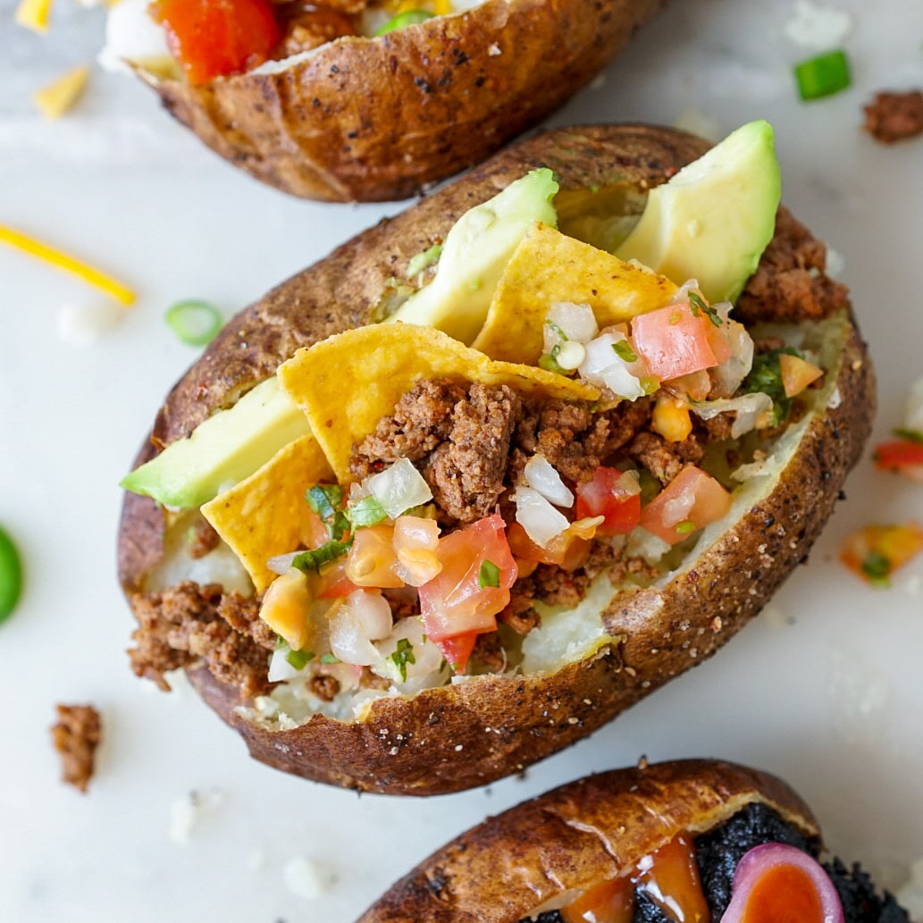 Taco Baked Potato Baked Potato Recipe Taco Recipe