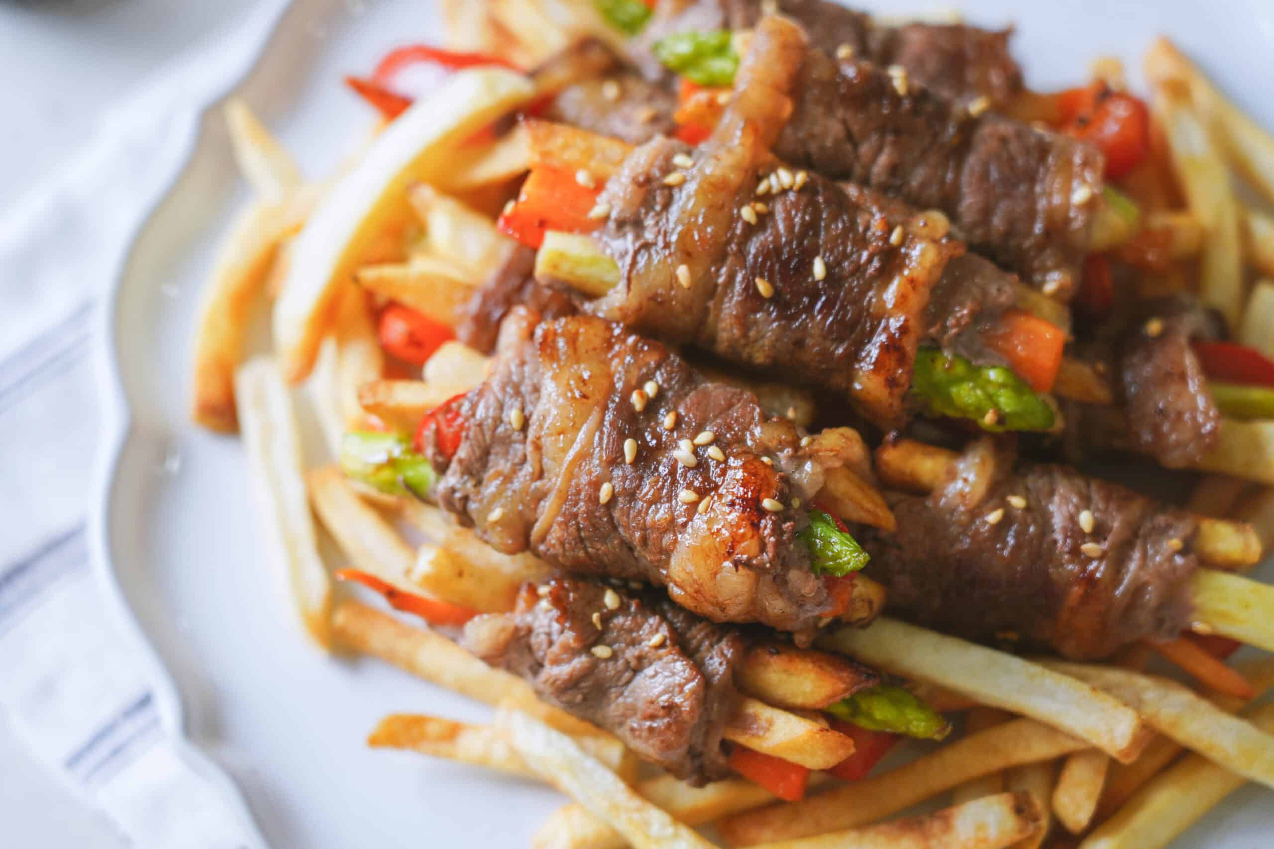 Beef Roll with Fries - Potato Goodness