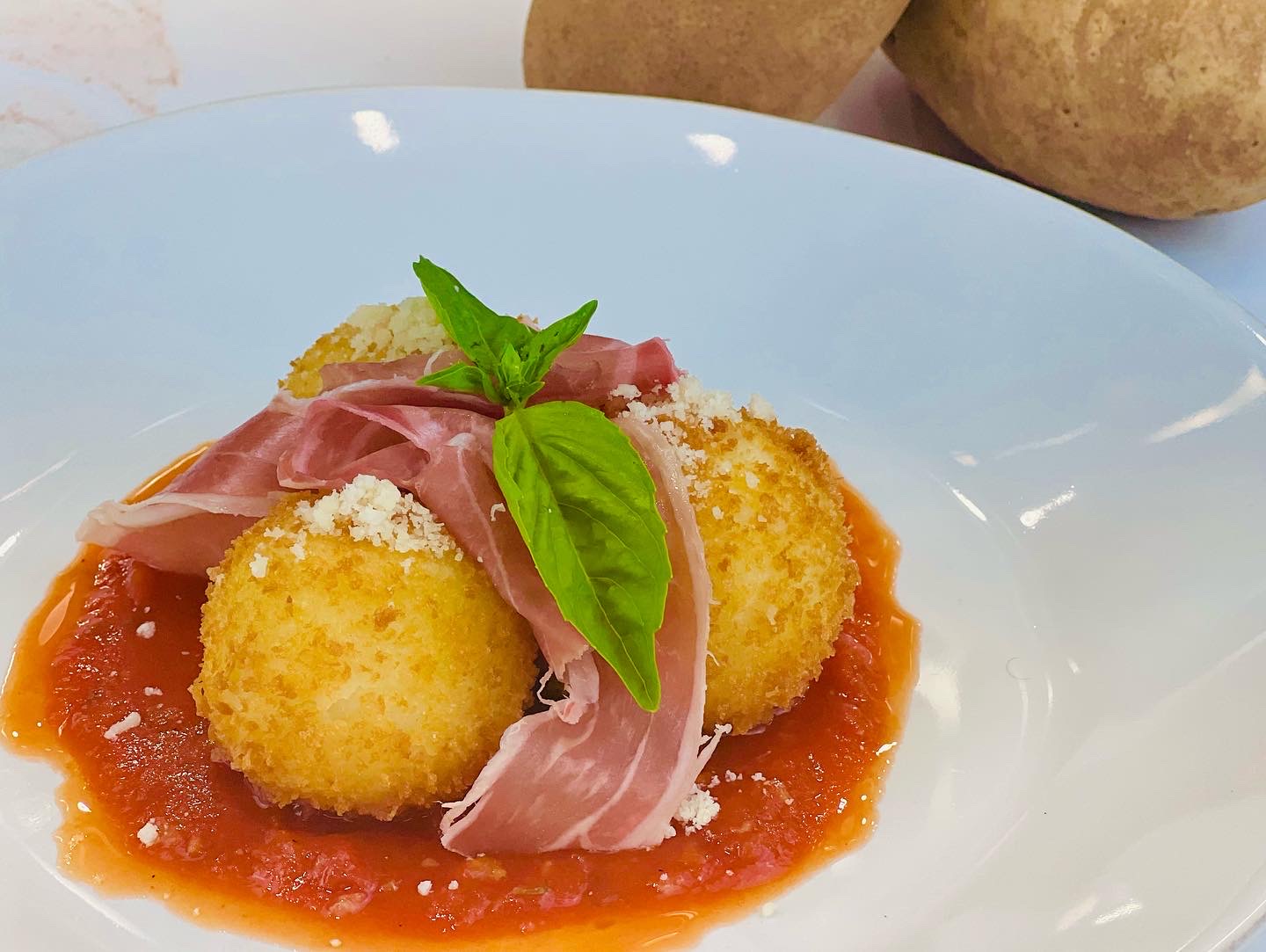 Mozzarella Stuffed Potato Fritters - Potato Goodness